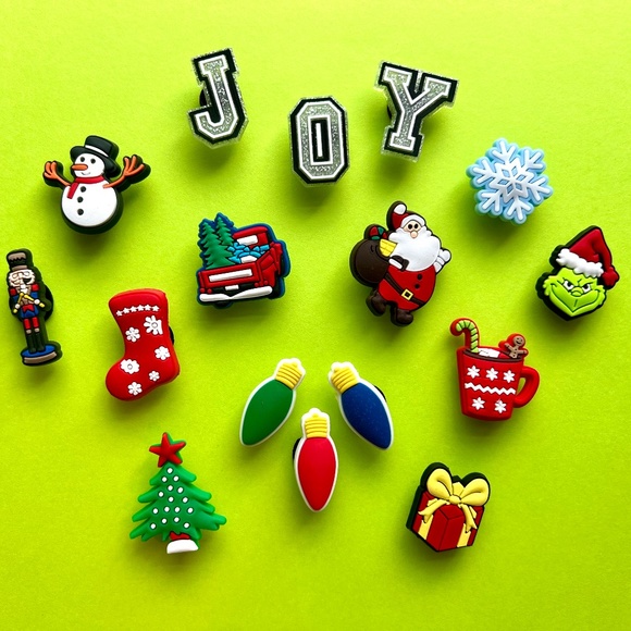 CROCS | Accessories | Christmas Holiday Crocs Shoe Charms 6pcs W Led ...